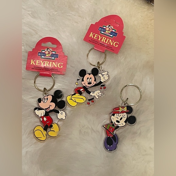 Disney | Other | Vintage Deadstock Disney Keychain Set Of 3 | Poshmark